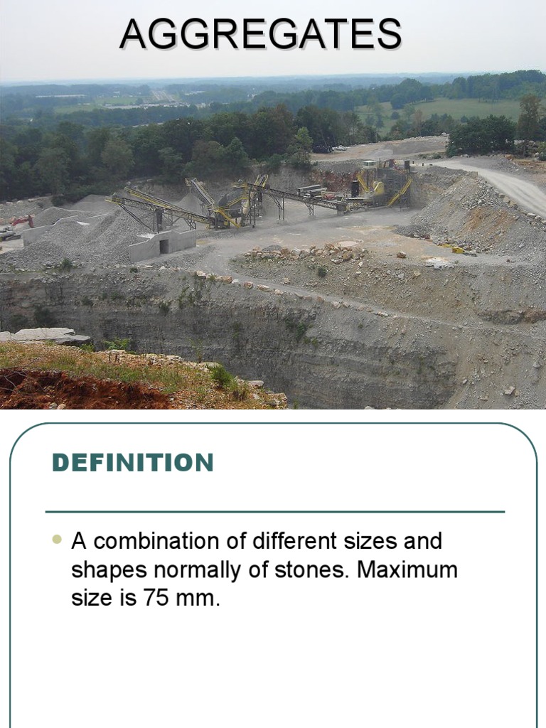 Aggregates | PDF | Concrete | Construction Aggregate