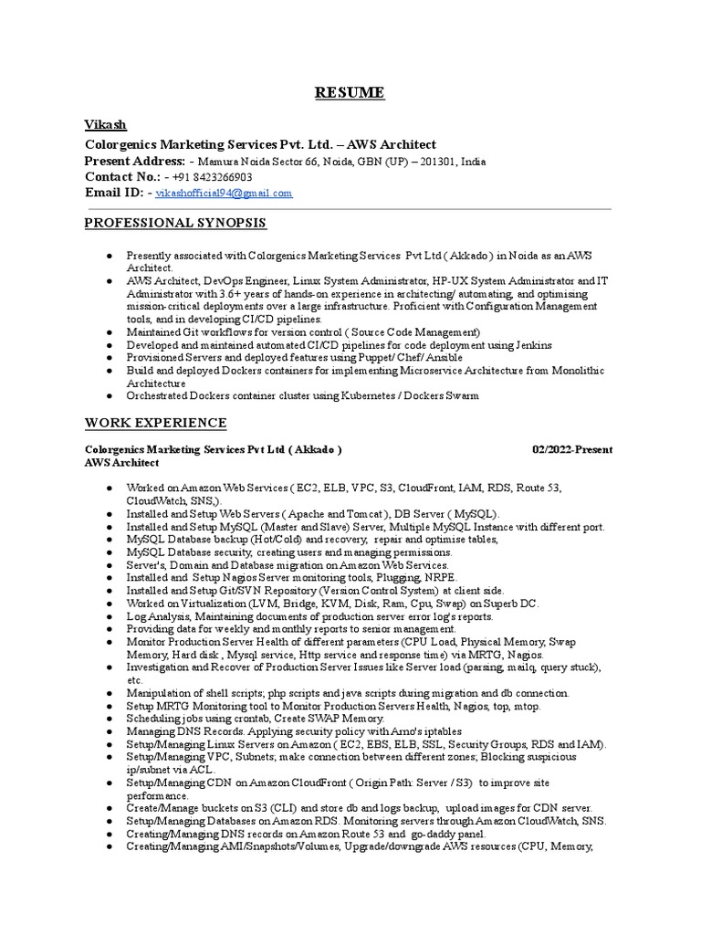 Naukri Vikash (3y 7m) | PDF | Server (Computing) | My Sql Naukri Vikash (3y 7m) | PDF | Server (Computing) | My Sql