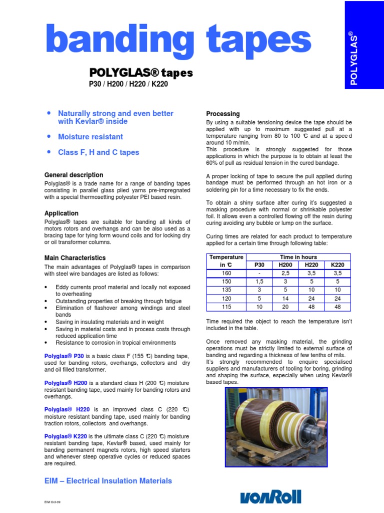 POLYGLASS Tape | PDF | Insulator (Electricity) | Transformer