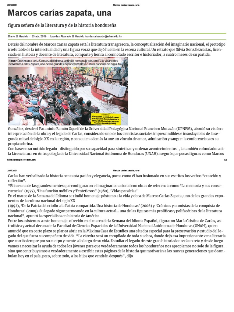 Marcos Carías Zapata | PDF