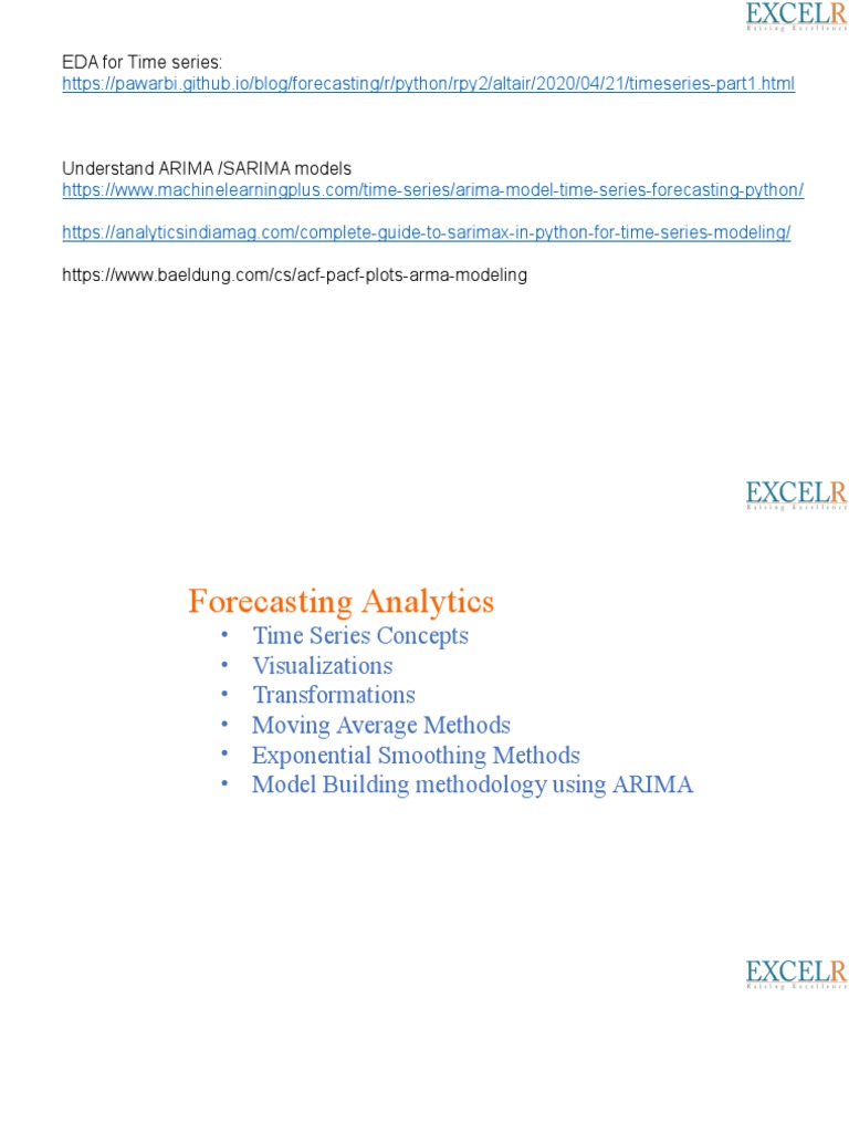 Forecasting Methods Pdf Autoregressive Integrated Moving Average Autoregressive Model