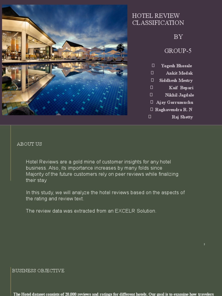 Hotels Review Classification Final | PDF | Applied Mathematics