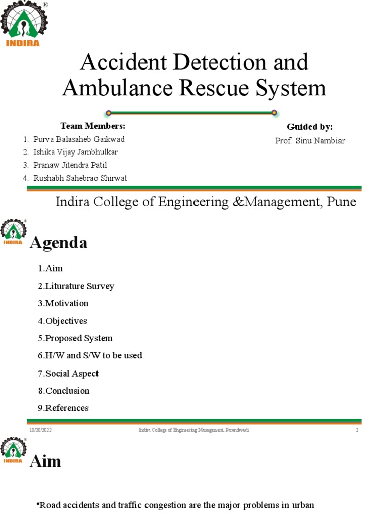 Accident Detection and Ambulance Rescue System | PDF | Traffic ...