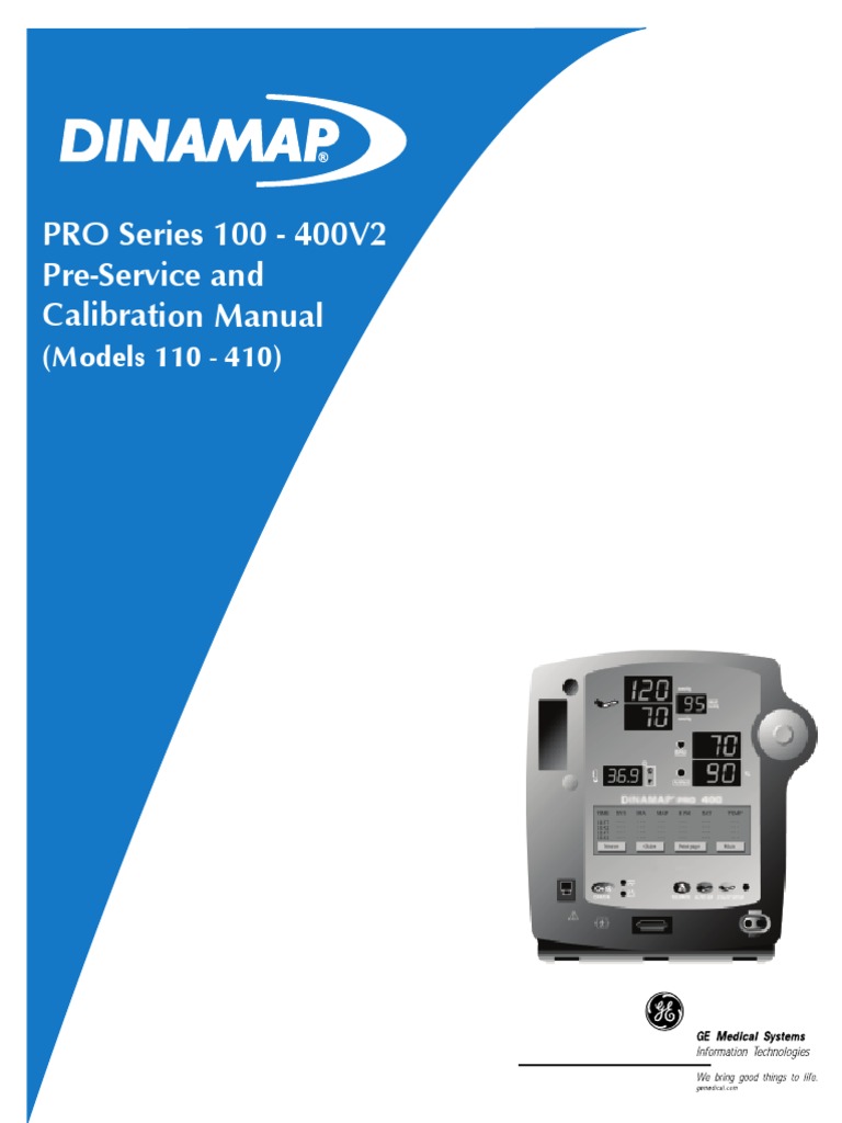 GE Dinamap Pro 110-410 - Service Manual | PDF | Menu (Computing ...