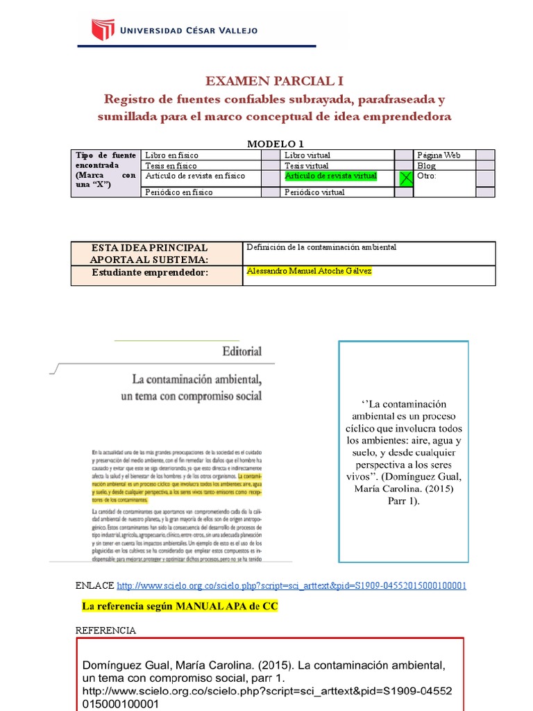 Copia de Formato Examen Parcial | PDF | Periódicos | Red mundial
