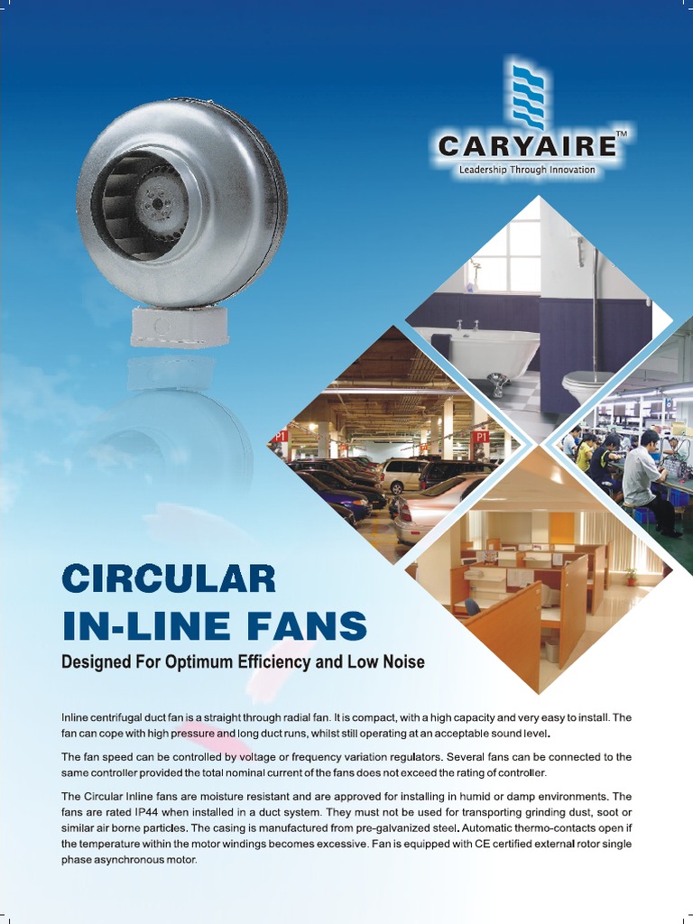 Caryaire Circular Inline Fan | PDF