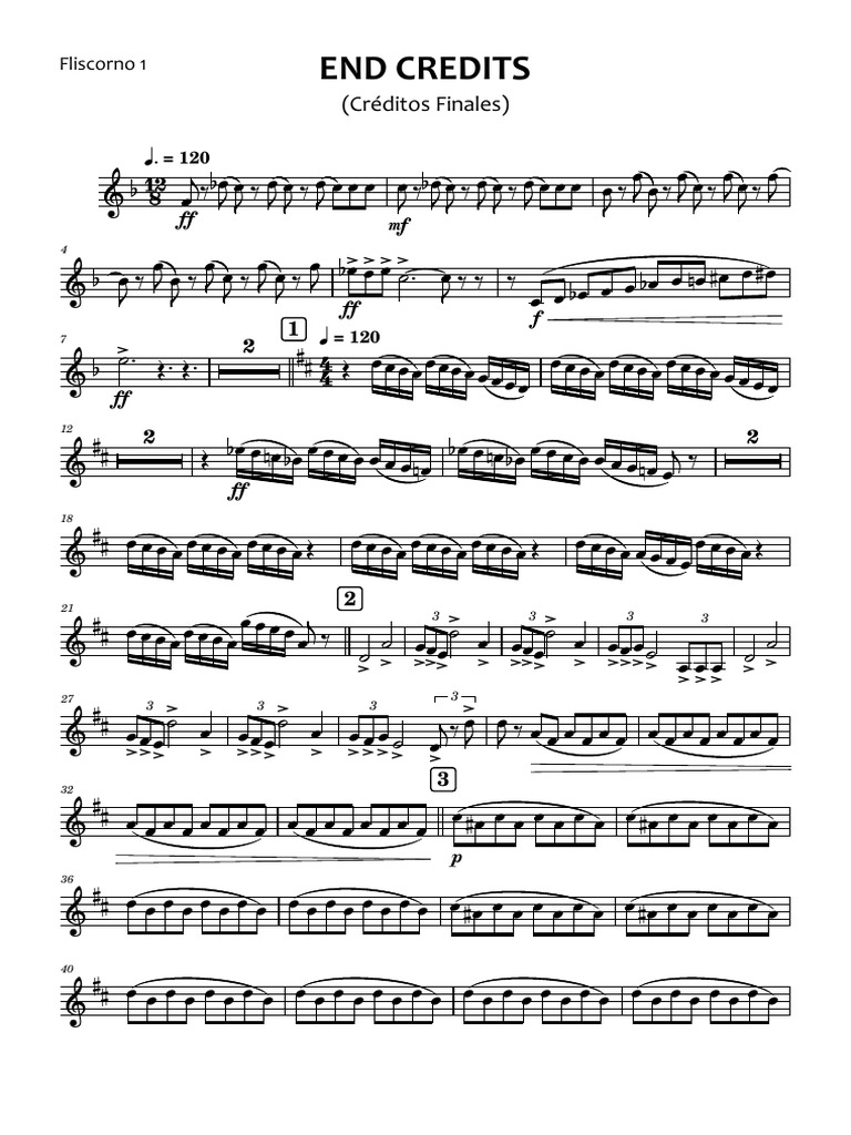 End Credits for Fliscorno Performance | PDF