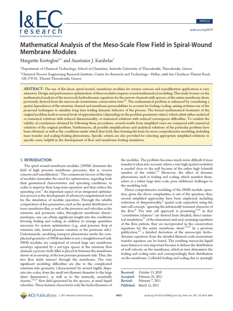 2011 (Kostoglou) | PDF | Fluid Dynamics | Equations
