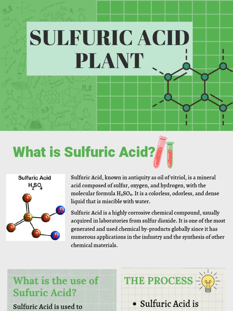 SULFURIC ACID PLANT | PDF | Sulfuric Acid | Sulfur