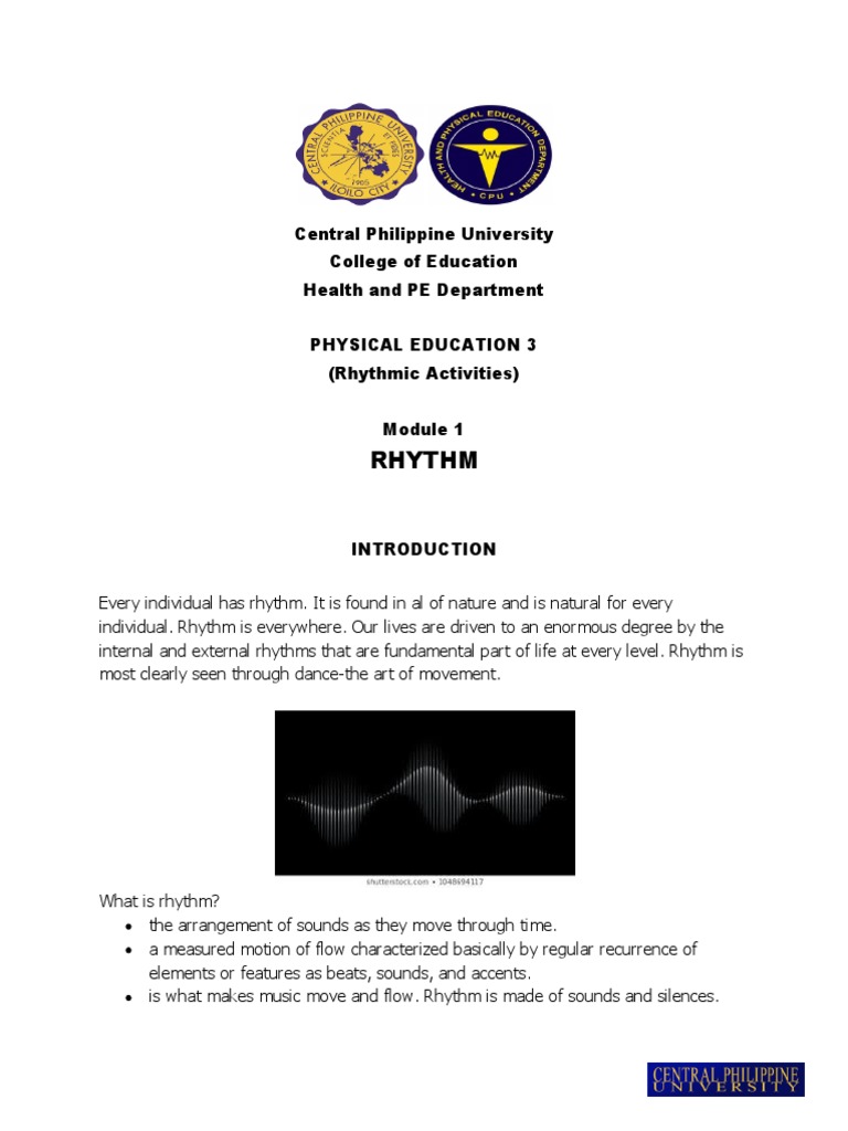 Module 1 Rhythm | PDF | Rhythm | Notation