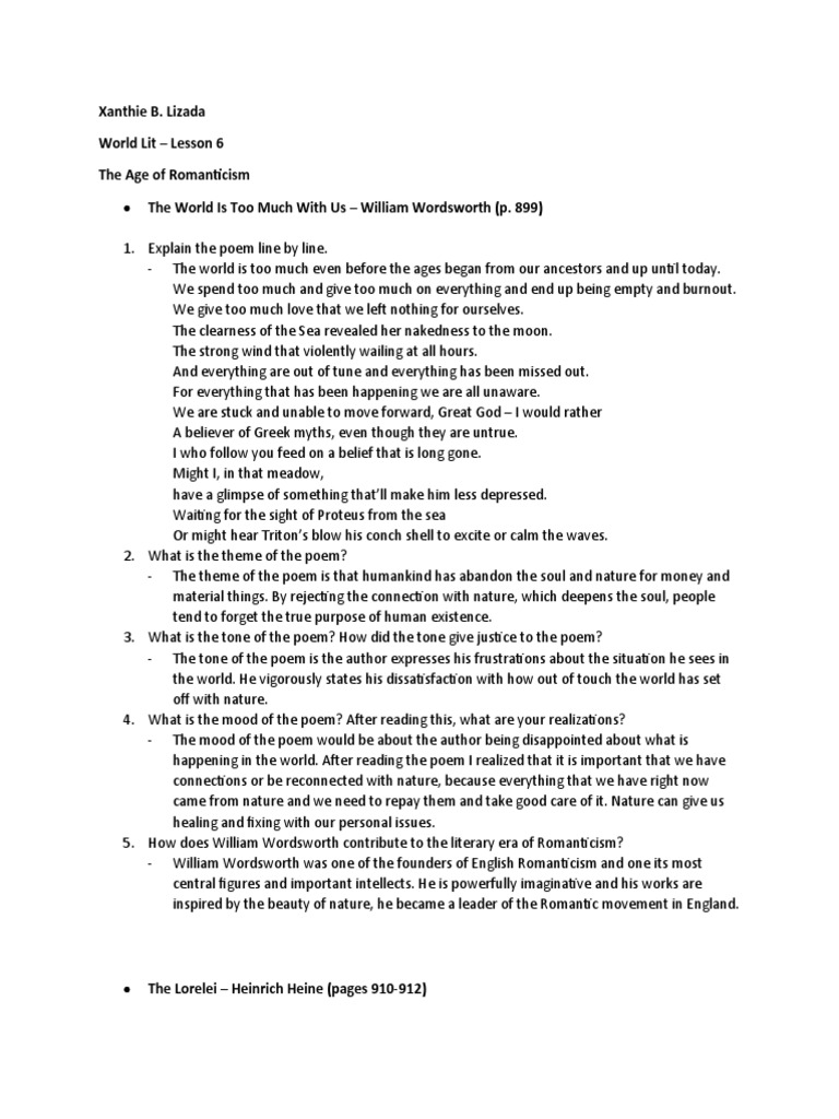 Lesson 6 | PDF | Romanticism | Love