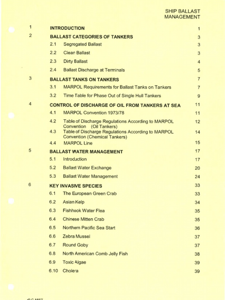 Ship Ballast Management | PDF