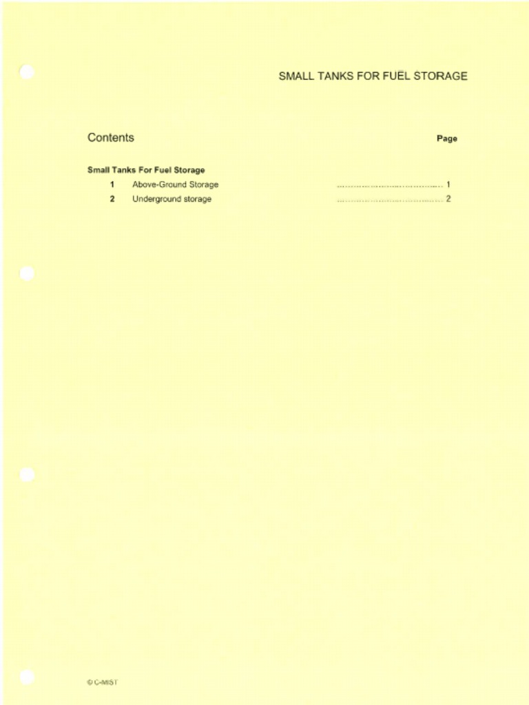 Small Tanks For Fuel Storage | PDF