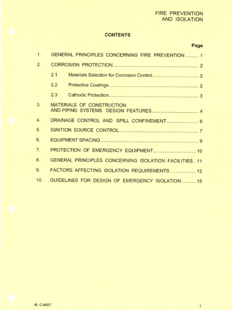 Fire Prevention and Isolation | PDF