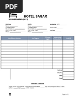 Laundry Bill Format 01 | PDF