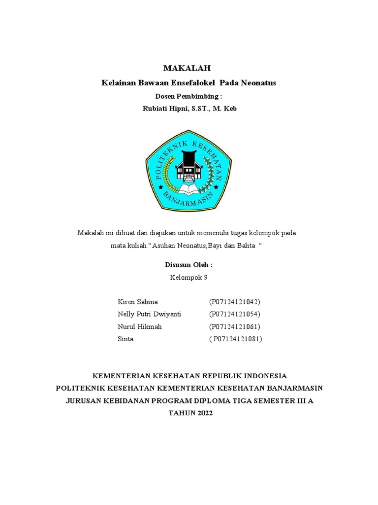 Makalah Kel 9 Ensefalokel-1 | PDF