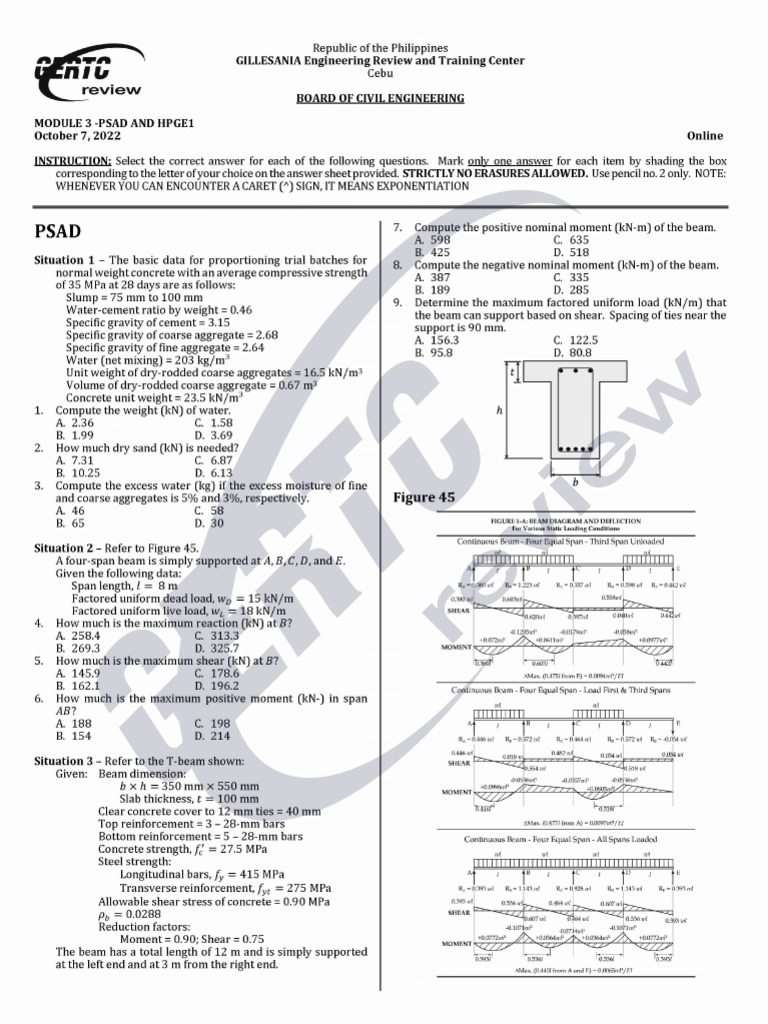 M03 PSAD and HPGE1 Problems A | PDF