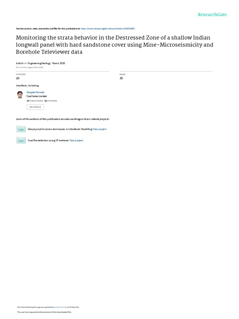 Arc Circles Source Location Method For MS | PDF | Coal Mining ...