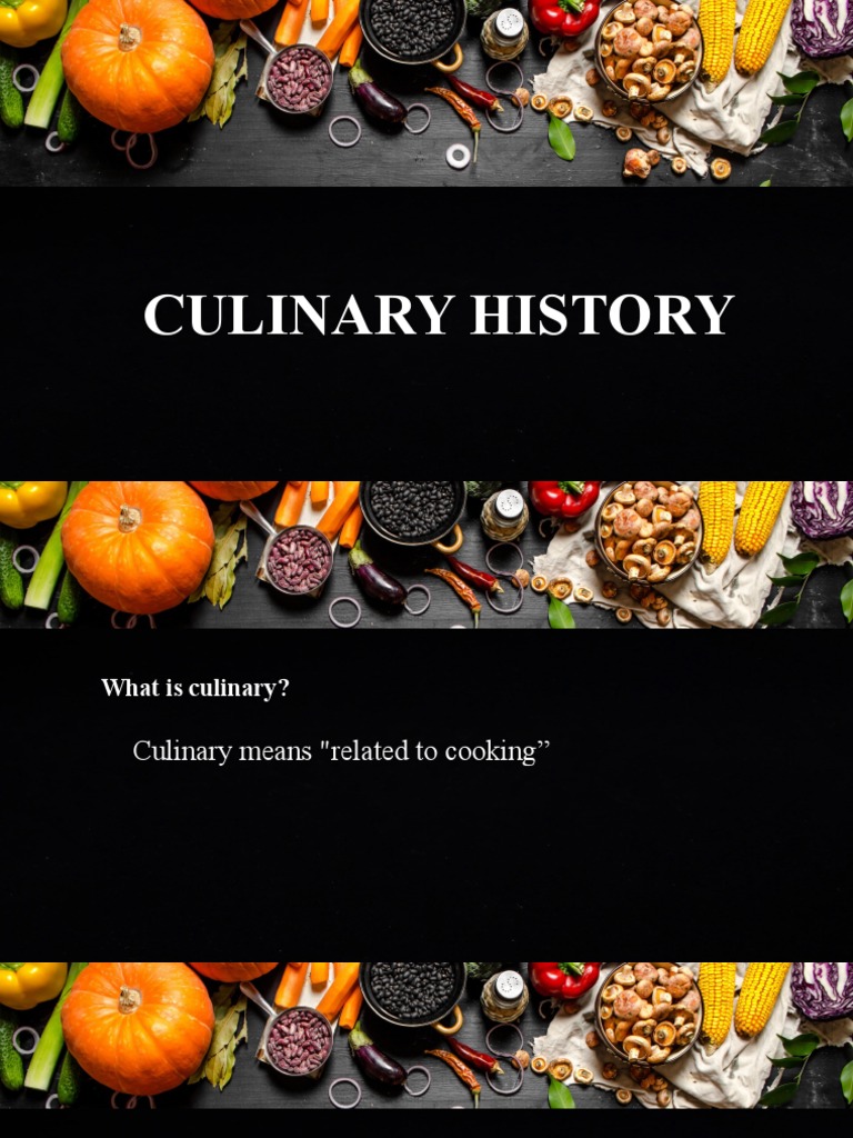 Culinary History | PDF | Restaurants | French Cuisine