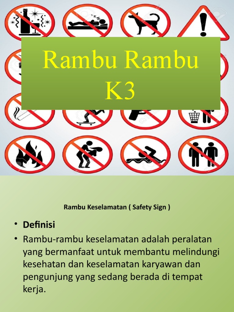Rambu Rambu k3 | PDF