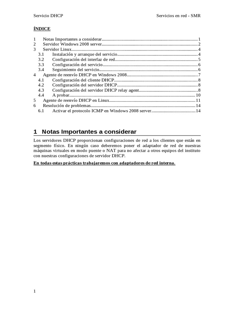 T01-02-Guia Practica-Dhcp | PDF | Dirección IP | Enrutador (Computación)