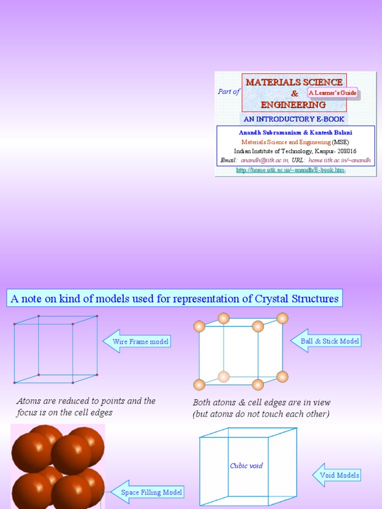 Models For Crystal Structures | PDF