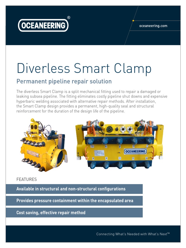 Oceaneering PRS Smart Clamp Diverless | PDF | Pipe (Fluid Conveyance ...