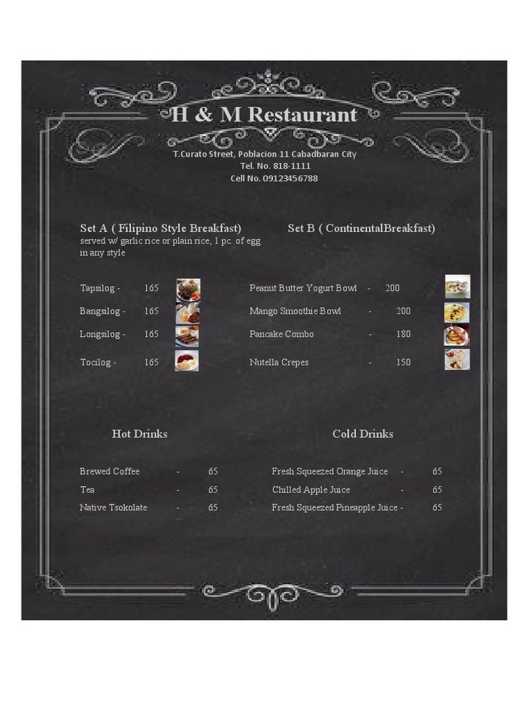 Menu | PDF | Drink | Regional & Ethnic Food