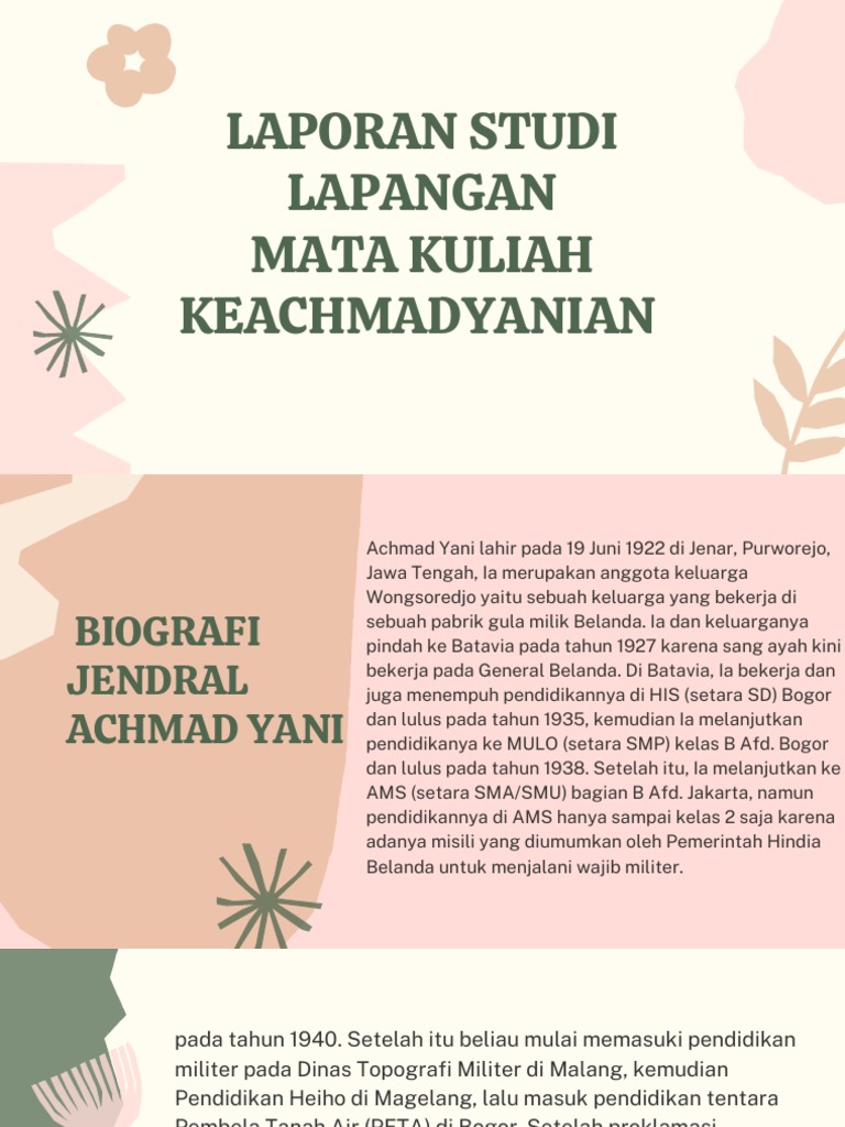 Jenderal Achmad Yani | PDF