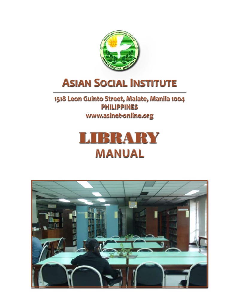 Library Manual | PDF | Libraries | Librarian