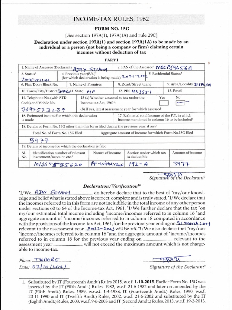 Ajay 15 G | PDF | Taxes | Public Law