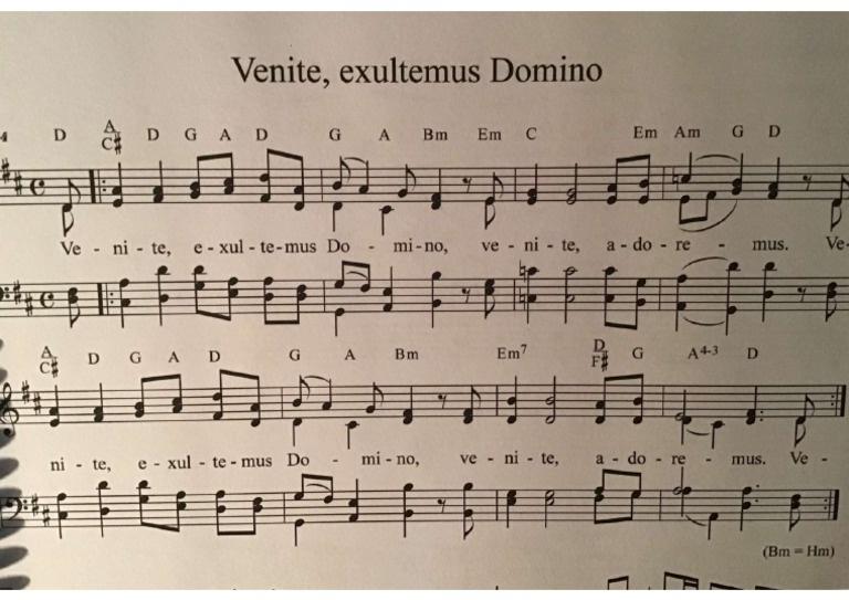 Venite, Exultemus Domino - Taizé Satb | PDF