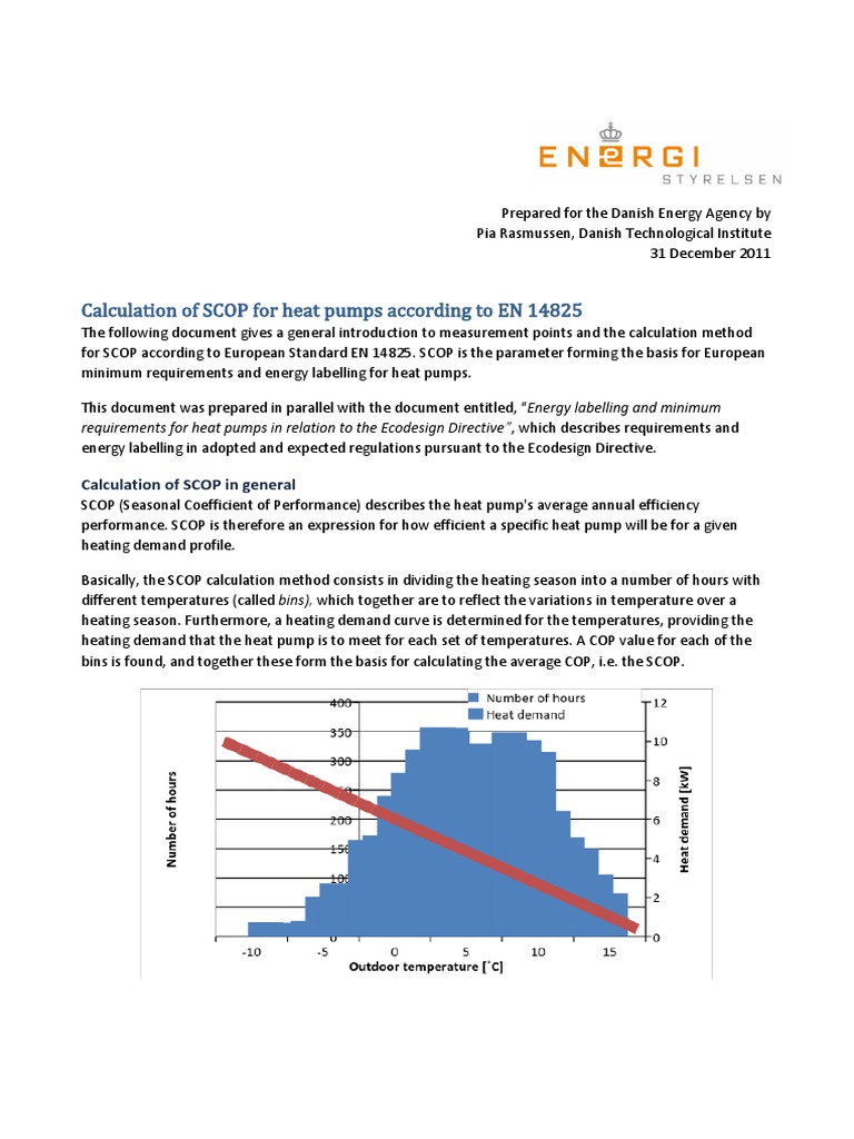 Calculation of SCOP For Heat Pumps According To EN 14825 | PDF ...