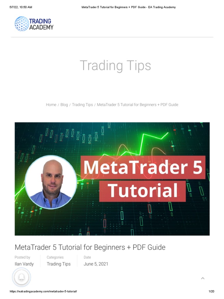 MetaTrader 5 Tutorial For Beginners + PDF Guide - EA Trading Academy ... MetaTrader 5 Tutorial For Beginners + PDF Guide - EA Trading Academy ...