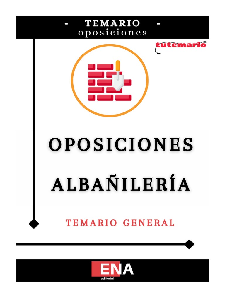 Vista Preliminar Temario Oposiciones Oficial de Albanileria | PDF | Albañilería | Cemento