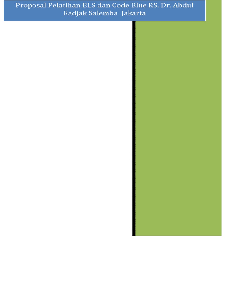 Pelatihan BLS dan Code Blue RS Abdul Radjak | PDF | Kesehatan Holistik | Sains & Matematika