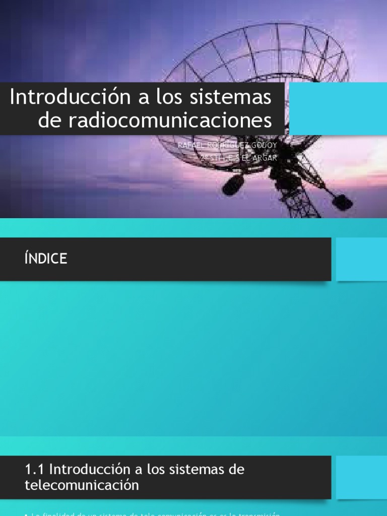 Introducción A Los Sistemas de Radiocomunicaciones | PDF | Radio | Distorsión