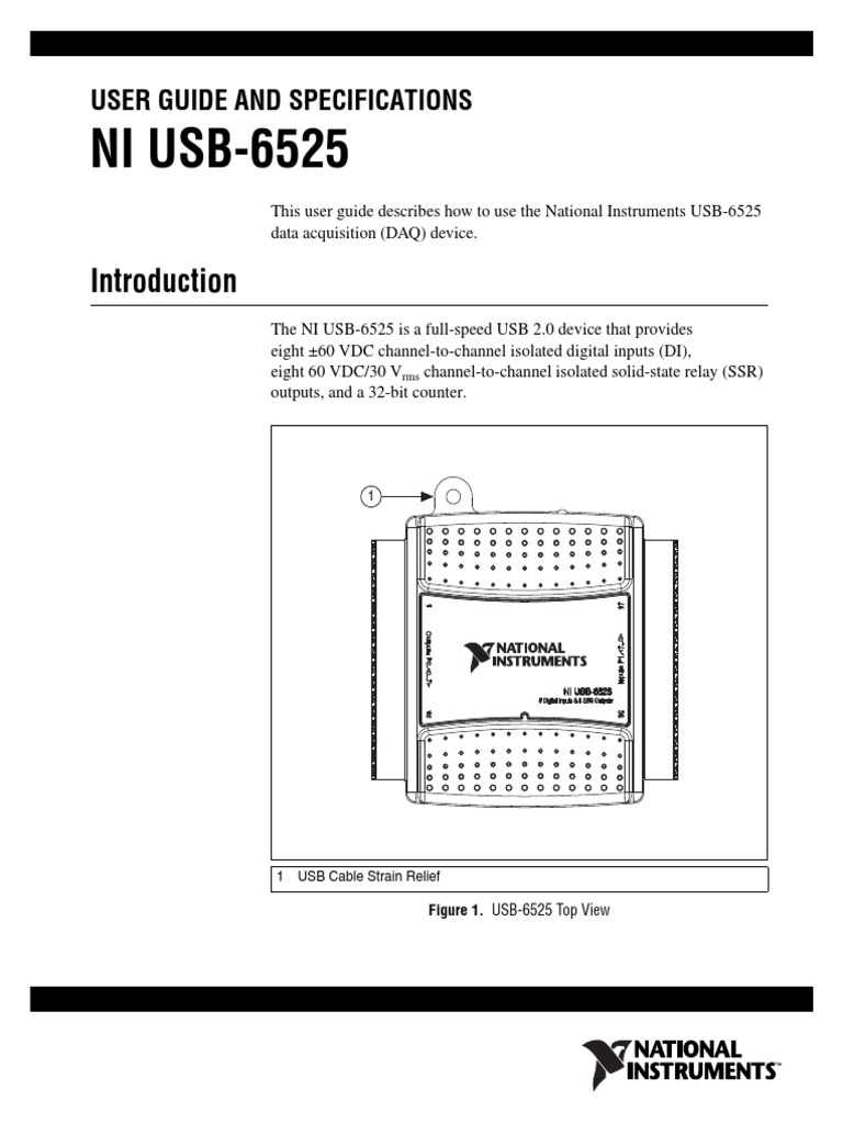 NI-USB 6525 | PDF | Power Supply | Electromagnetic Compatibility
