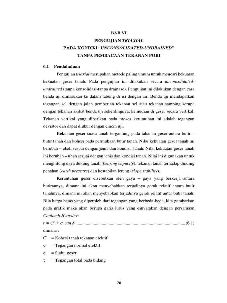 Bab Vi Triaxial Kel.8 Bissmillah Jilid | PDF