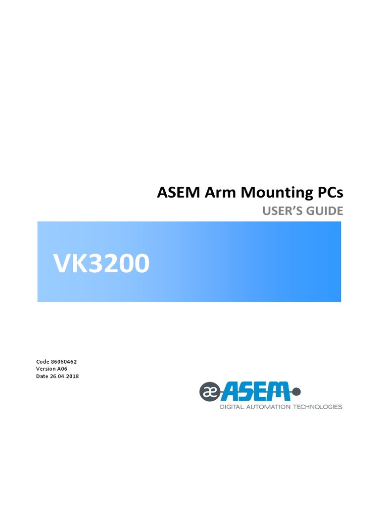 (VK3200 - User Manual) A06 - EN | Download Free PDF | Touchscreen | Operating System