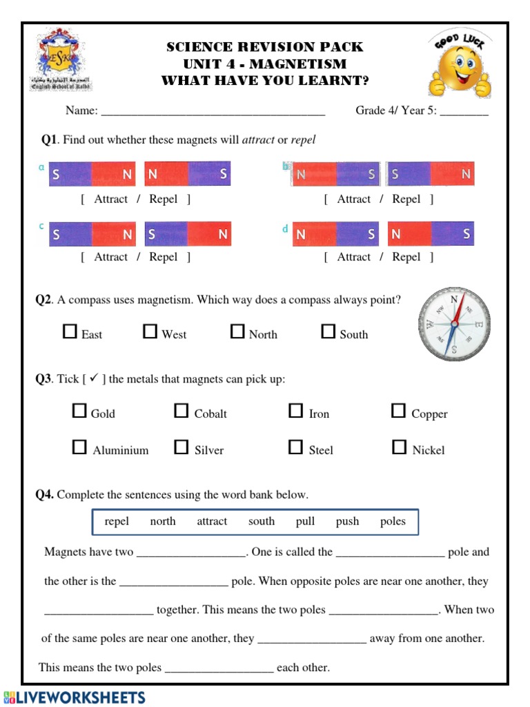 Magnets Science Revision Pack | PDF | Magnet | Magnetism