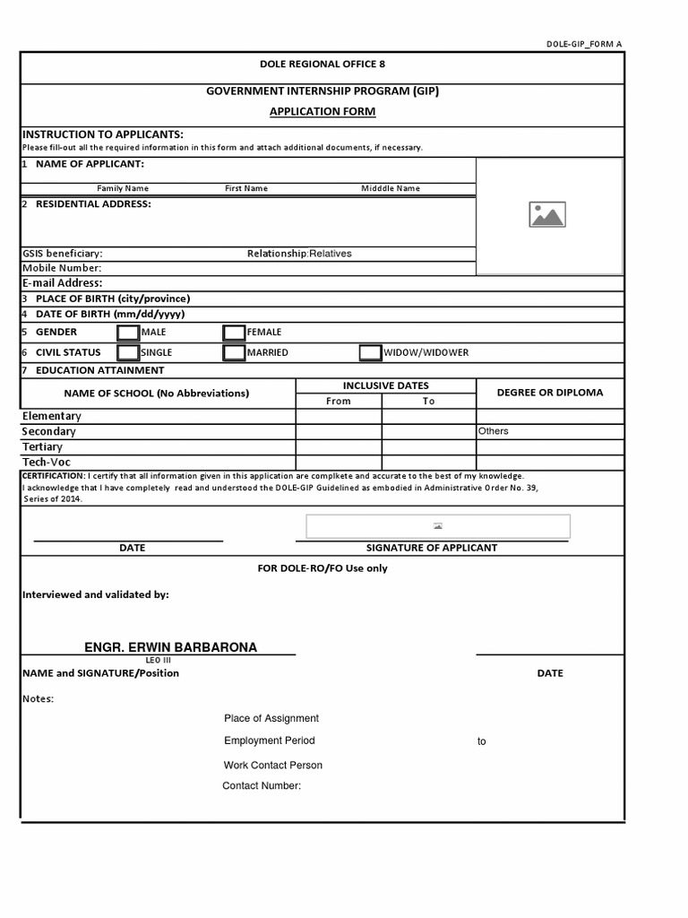 Gip Application Form 4 | Download Free PDF | Notary Public | Government