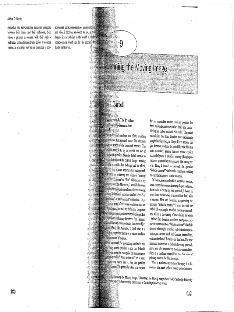 Carroll. Defining - The.moving - Image-1 | PDF