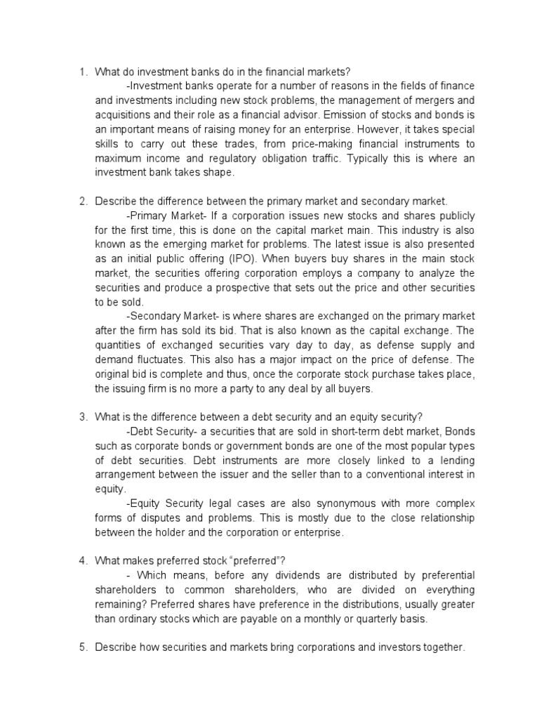 Activity 2 FINANCIAL MANAGEMENT | PDF | Securities (Finance) | Stocks