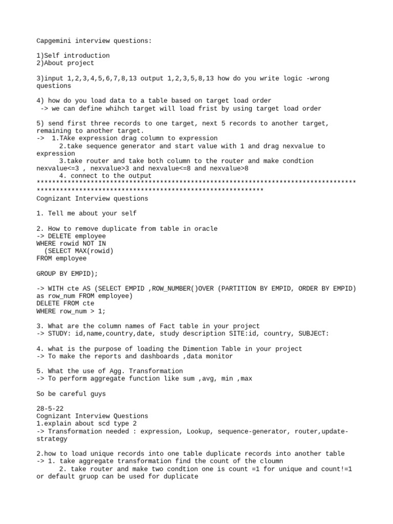 Interview Download Free Pdf Databases Table Database