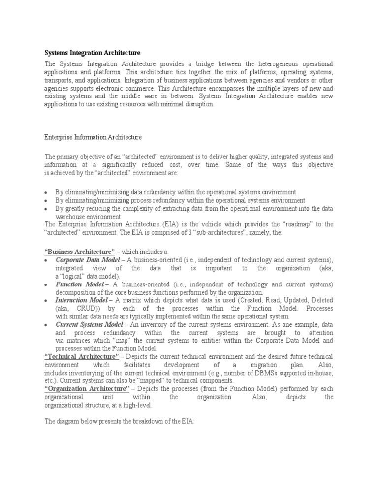Itec 116 System Integration And Architecture Module 1 Pdf Databases Cloud Computing