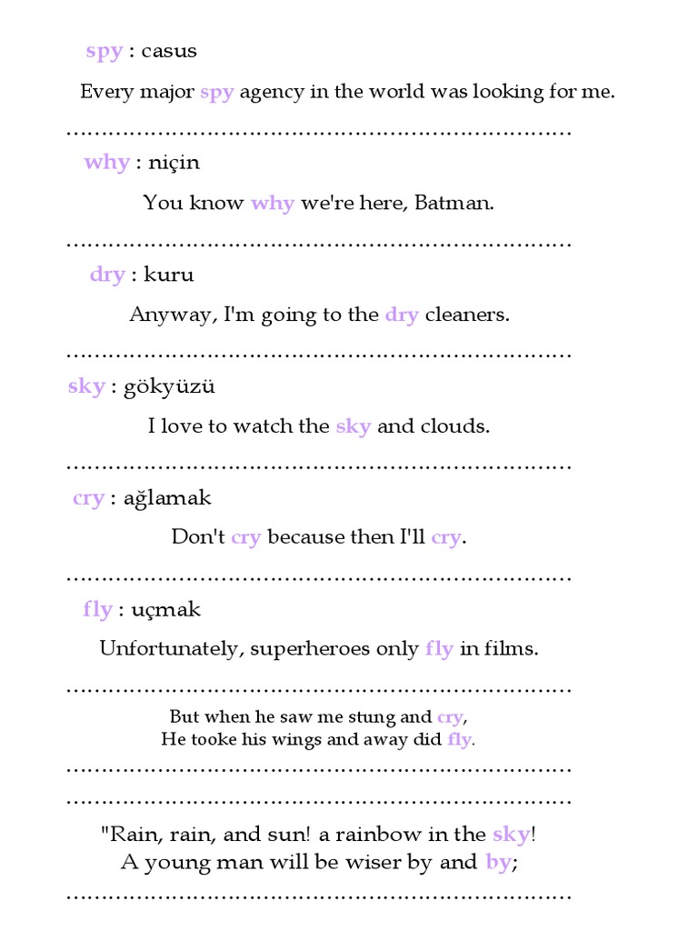 Spy Why Dry Sky Cry Fly | PDF