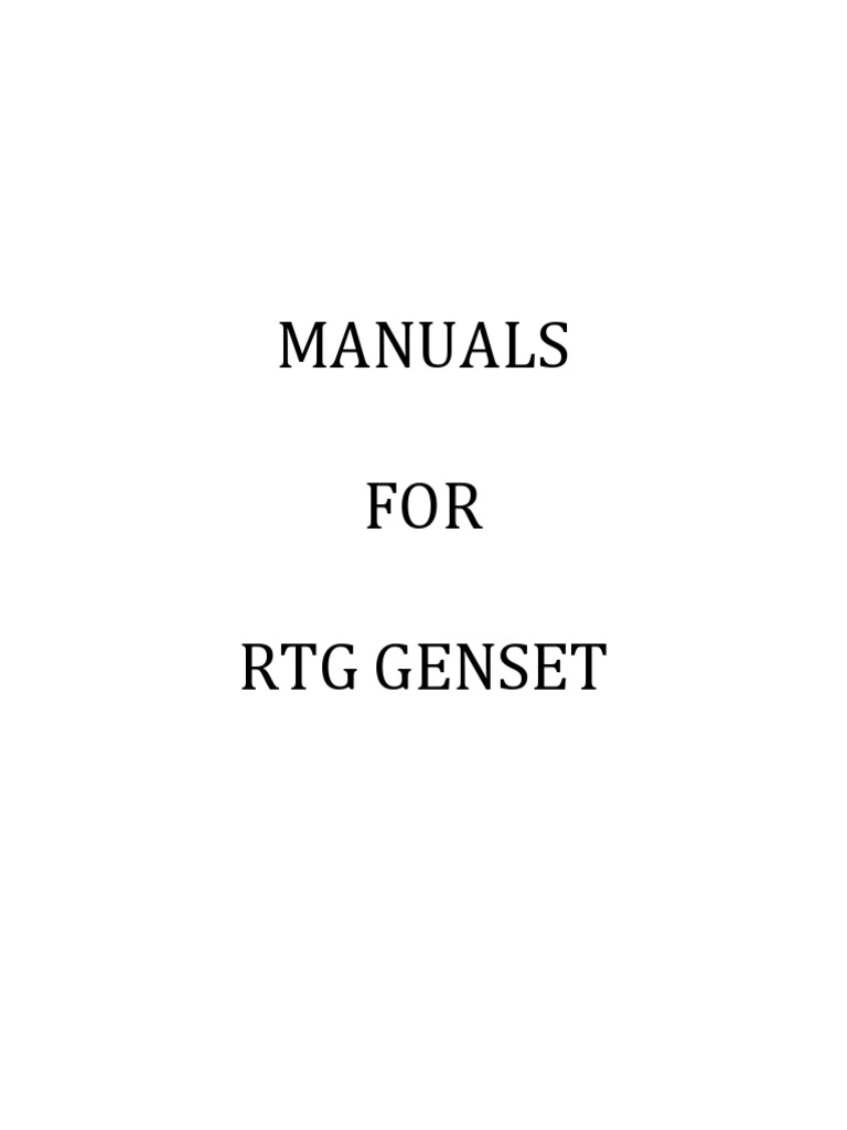 Genset Circuit Diagram Manual-1 - 1 | PDF