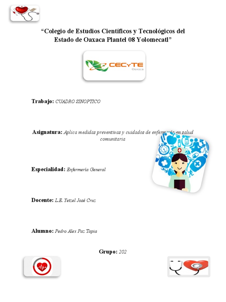 Cuadro Sinoptoc f245qfrdx | PDF | Asistencia sanitaria preventiva | El ...