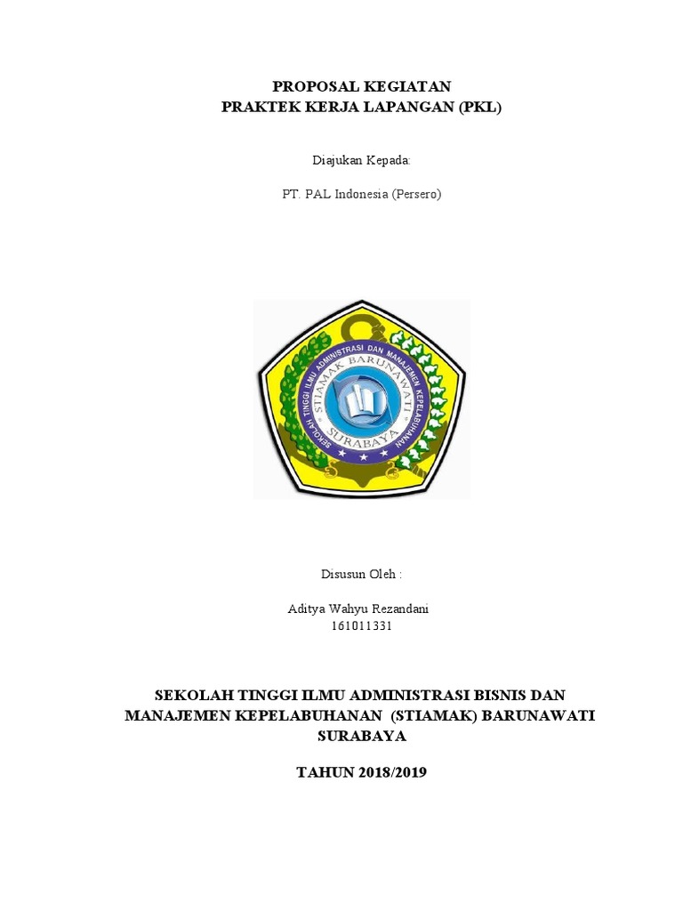 Proposal Magang Pt. Pal Indonesia | PDF